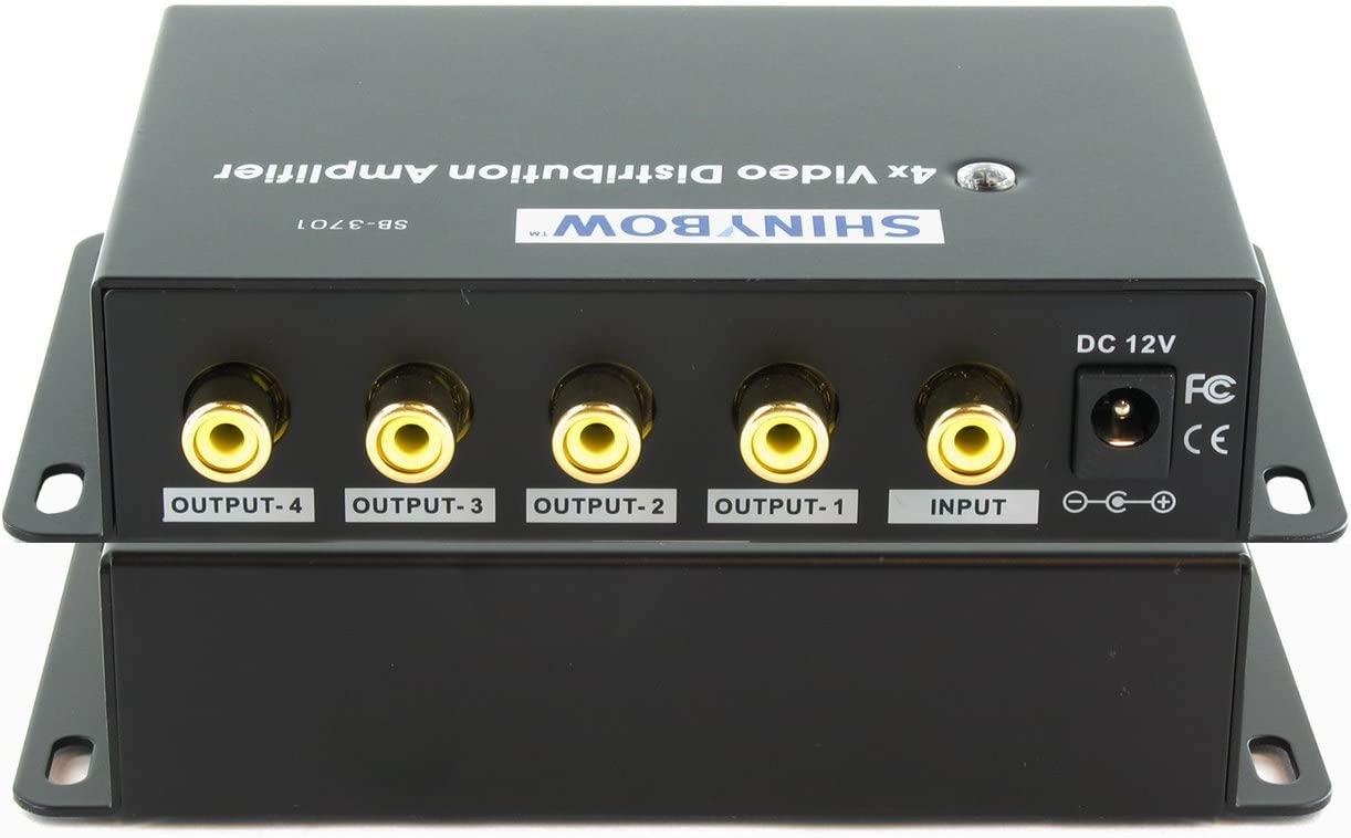 4-WAY SHINYBOW COMPOSITE VIDEO DISTRIBUTION AMPLIFIER, A/V Amplifiers ...