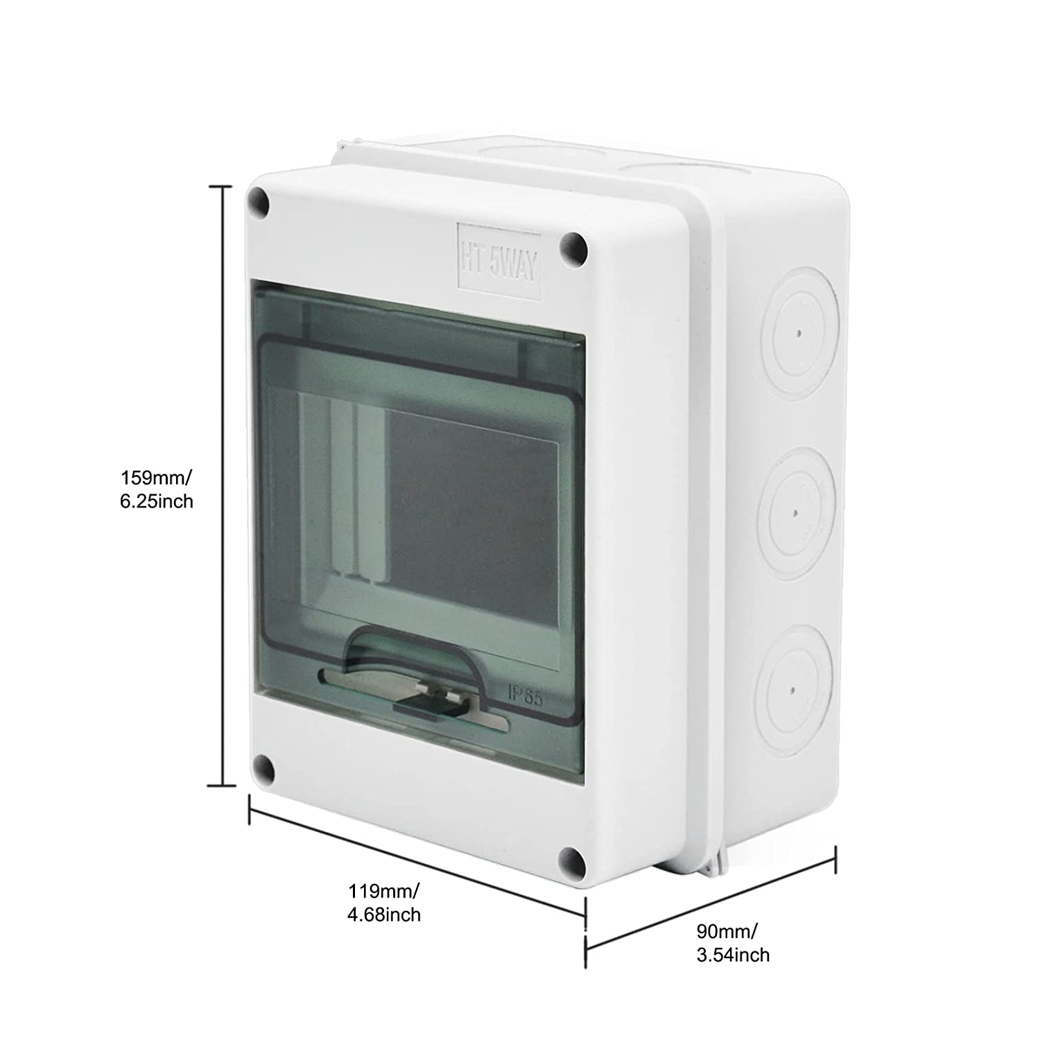 GERSIK Circuit Breaker Box 5 Power Distribution Protection Box with 63A ...