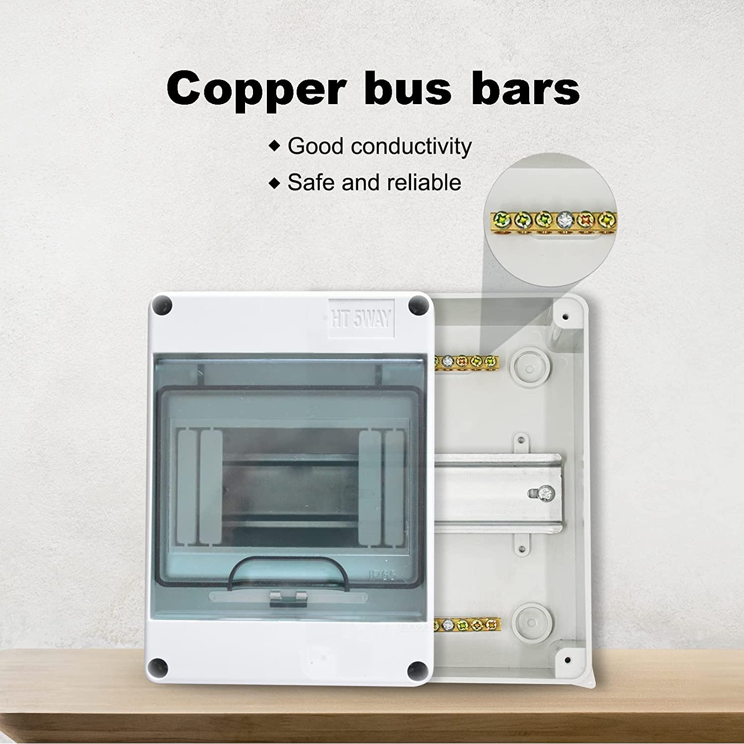 GERSIK Circuit Breaker Box 5 Power Distribution Protection Box with 63A ...