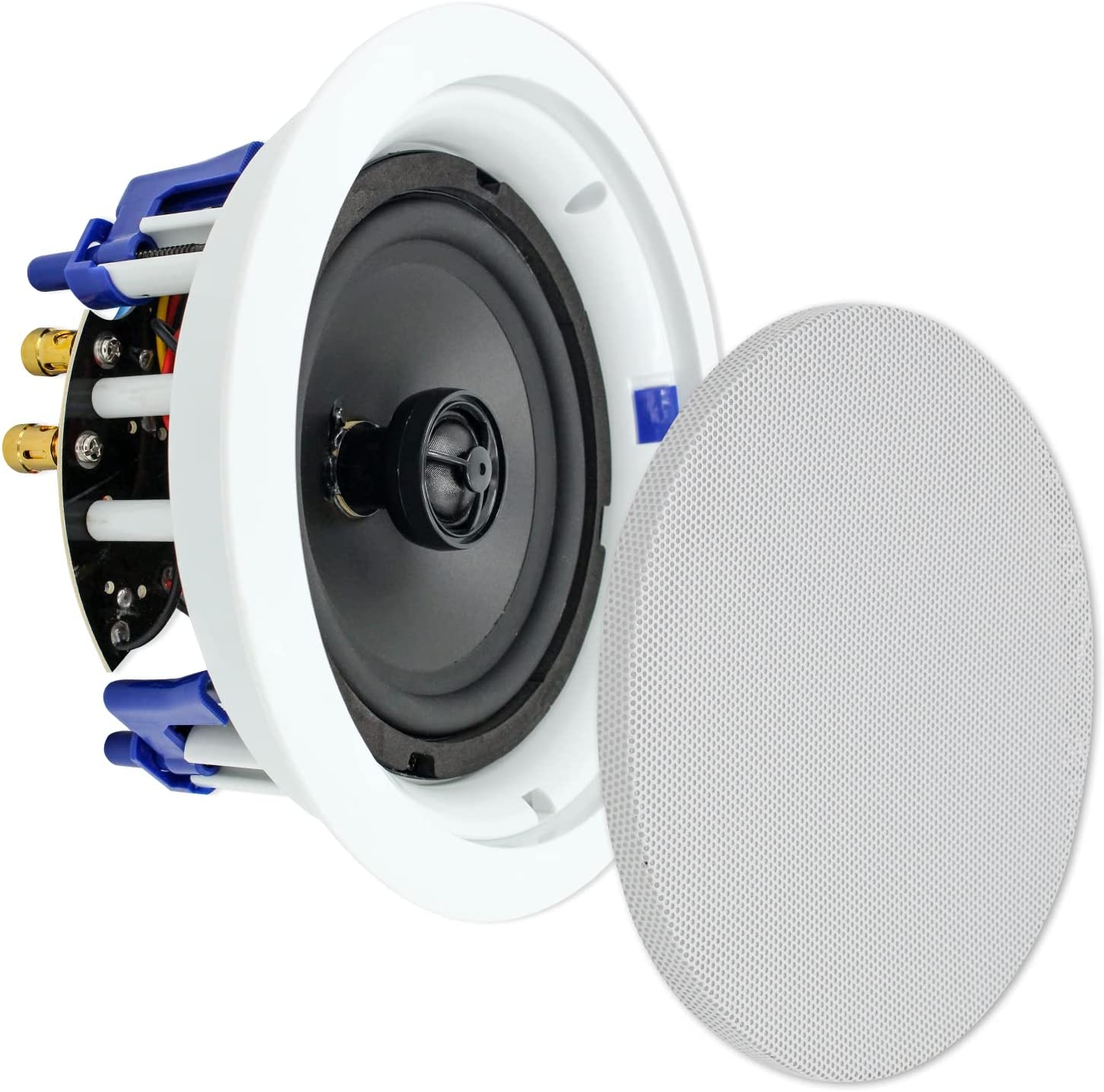Herdio 6.5 Inch Ceiling Speaker, 160 Watts Round in Ceiling Speaker ...