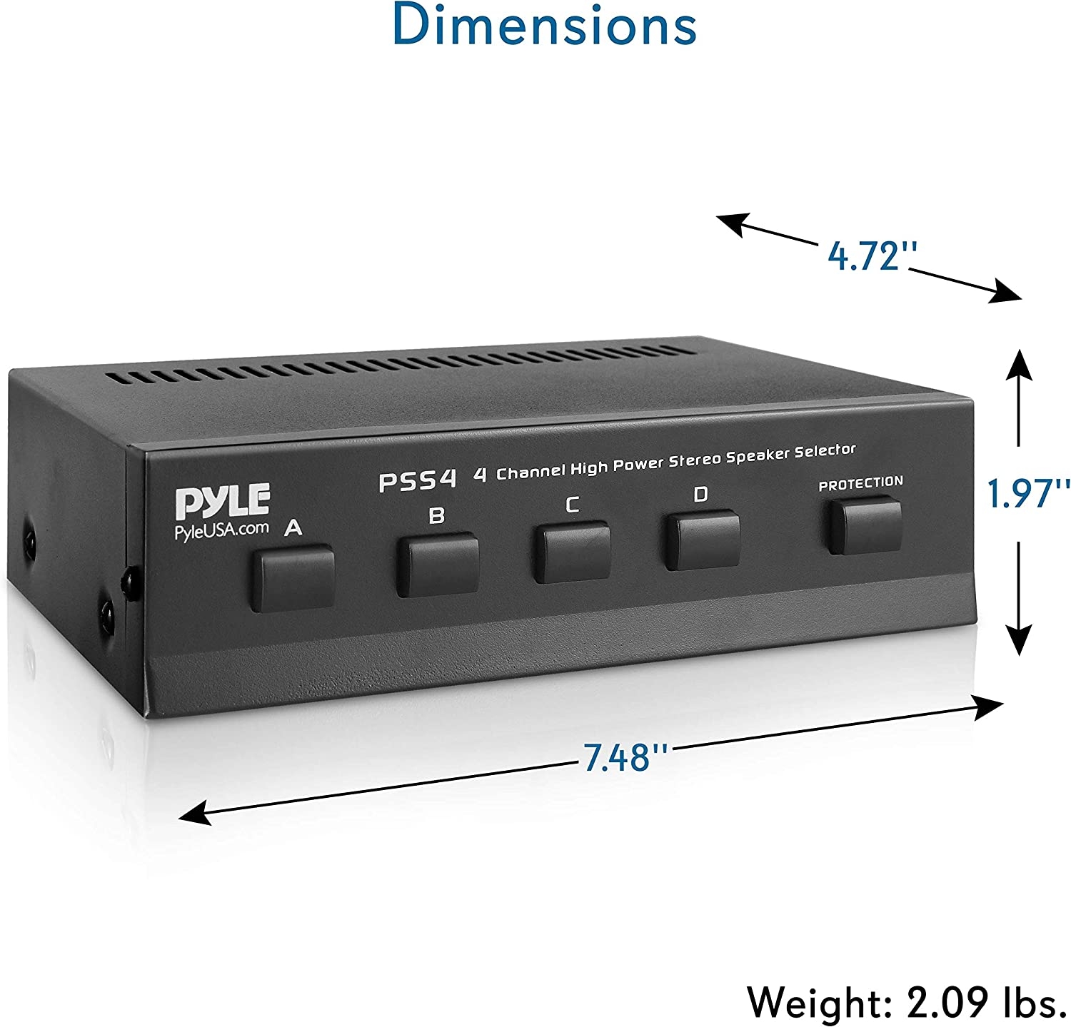 PYLE-HOME PSS4 Premium New and Improved 4 Zone Channel Speaker Switch ...