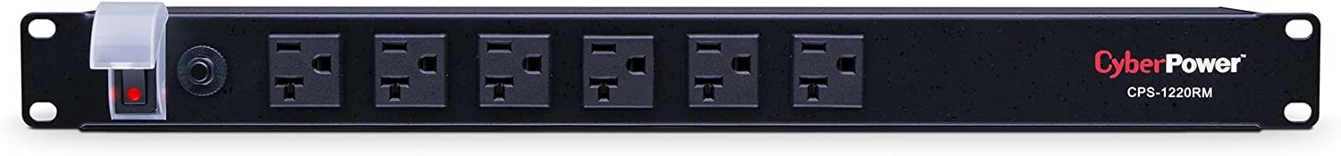 CyberPower CPS1215RMS Rackmount Surge Protector, 120V/15A, 12 Outlets ...