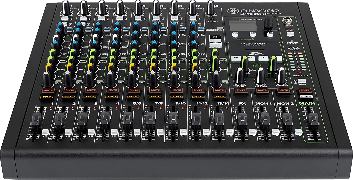 Mackie Onyx Series, 24-Channel Premium Analog Mixer with Multi-Track ...