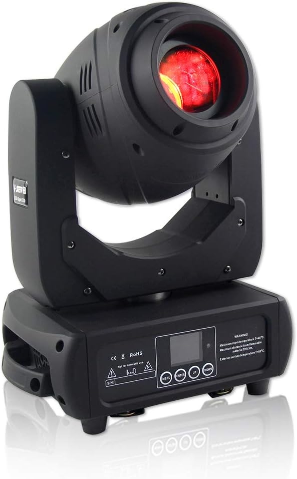 V-Show LED Moving Head Spot 150W DJ Light -15 Gobos,3 Facet Prism,Sound ...