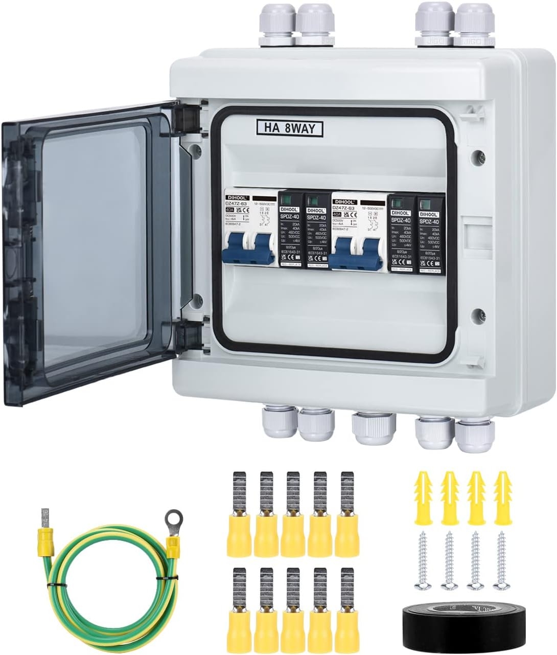 Miniature Circuit Breaker 40 Amp 1000V DC Disconnect Switch with ...