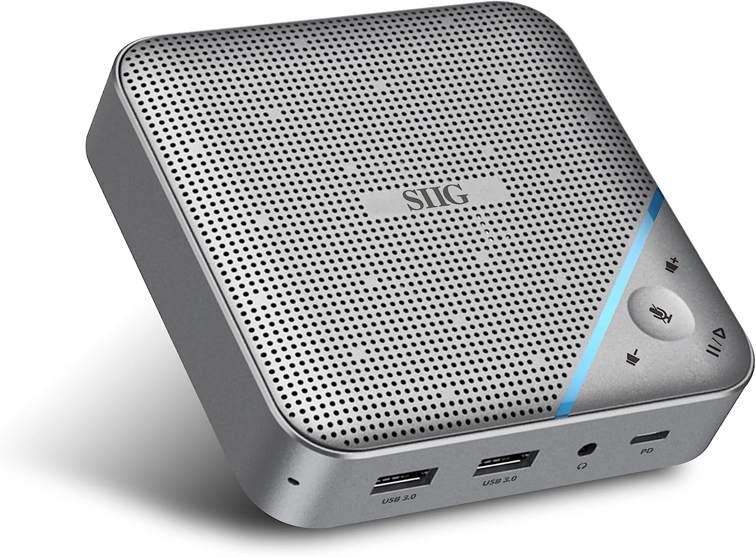SIIG Conference Room Omnidirectional Microphone, USB-C Speakerphone ...