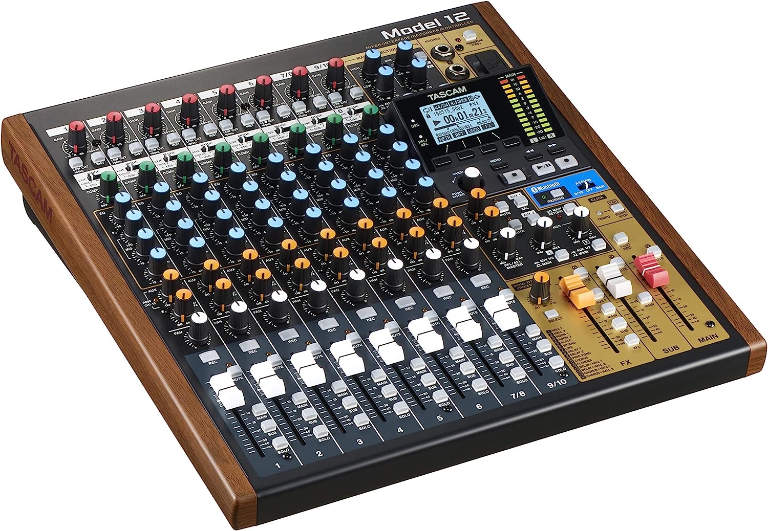 Tascam Model 12 Integrated Production Multitrack Recording Console ...