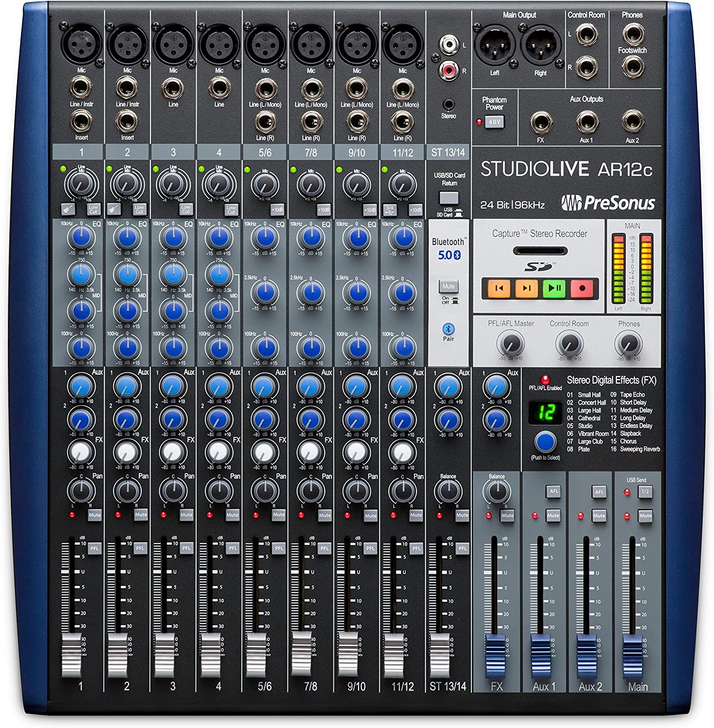 PreSonus StudioLive AR16c 18-Channel USB-C Hybrid Digital/Analog ...